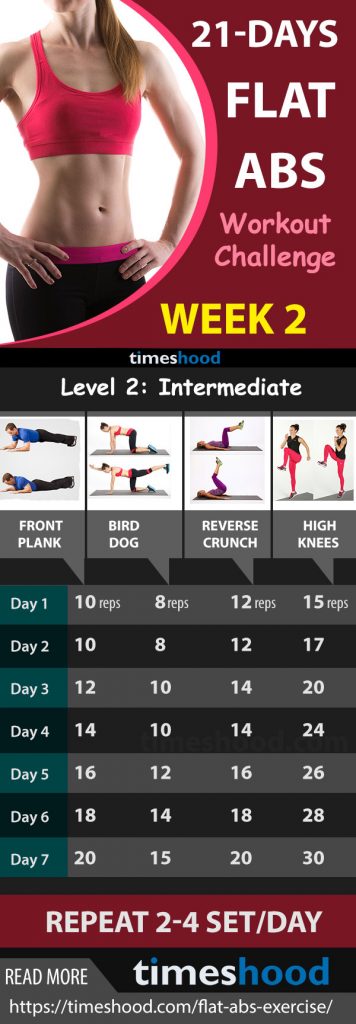 21 Days Flat Abs Workouts Challenge: Beginners to Advanced Abs Exercise ...